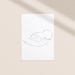 Newborn Line Art, One Line Drawing Baby, Abstract Hands Print, Mother ...