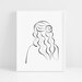 Woman Back Line Art Print Feminine Drawing Female Figure - Etsy