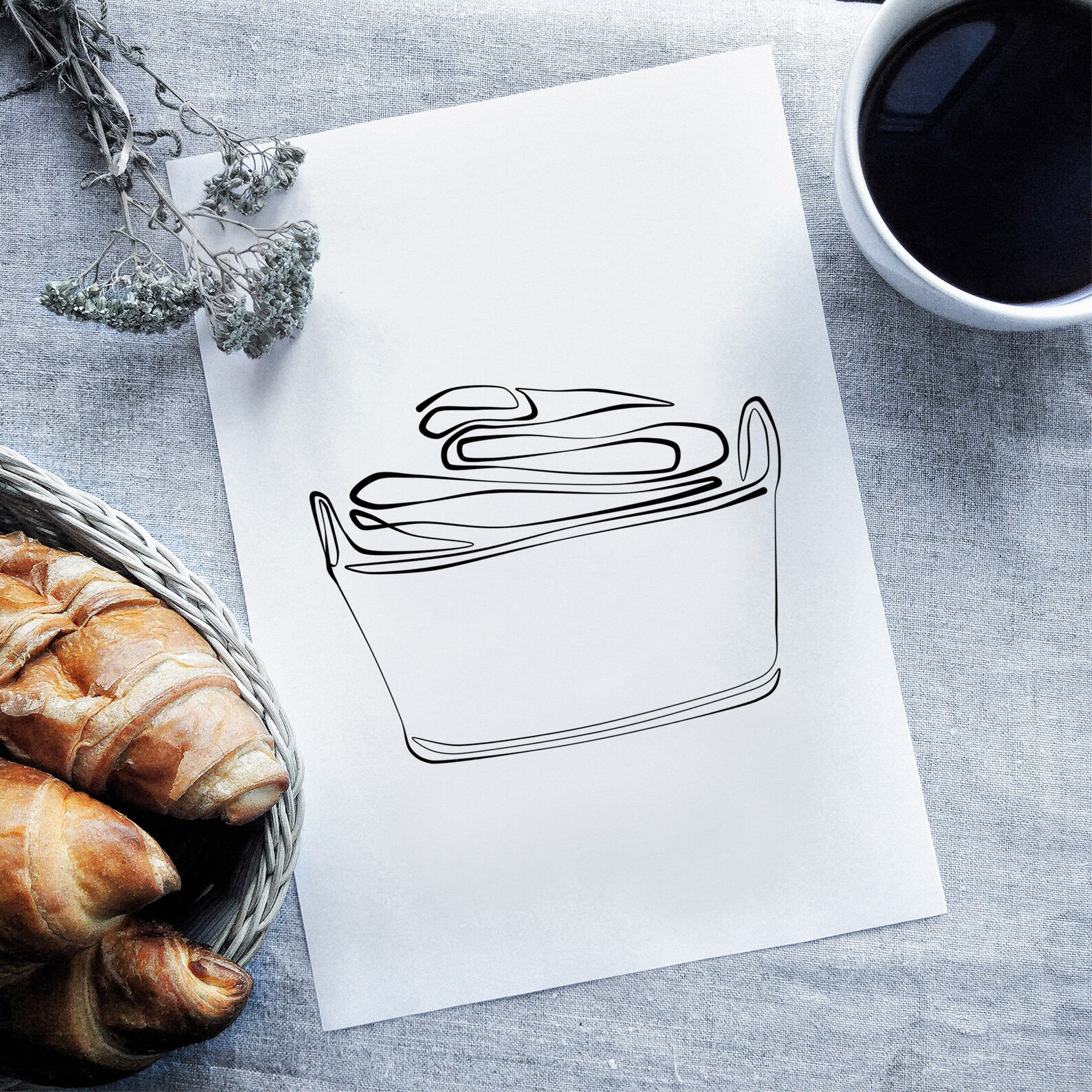 Laundry Line Art Utility Room Print One Line Drawing - Etsy