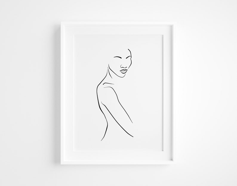 African American Line Art Abstract Black Woman Art - Etsy