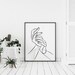 One Line Hand Art Print, Single Line Drawing, Continuous Line Art ...