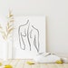 Woman Back Line Art Woman Outline Drawing Female Back Art - Etsy
