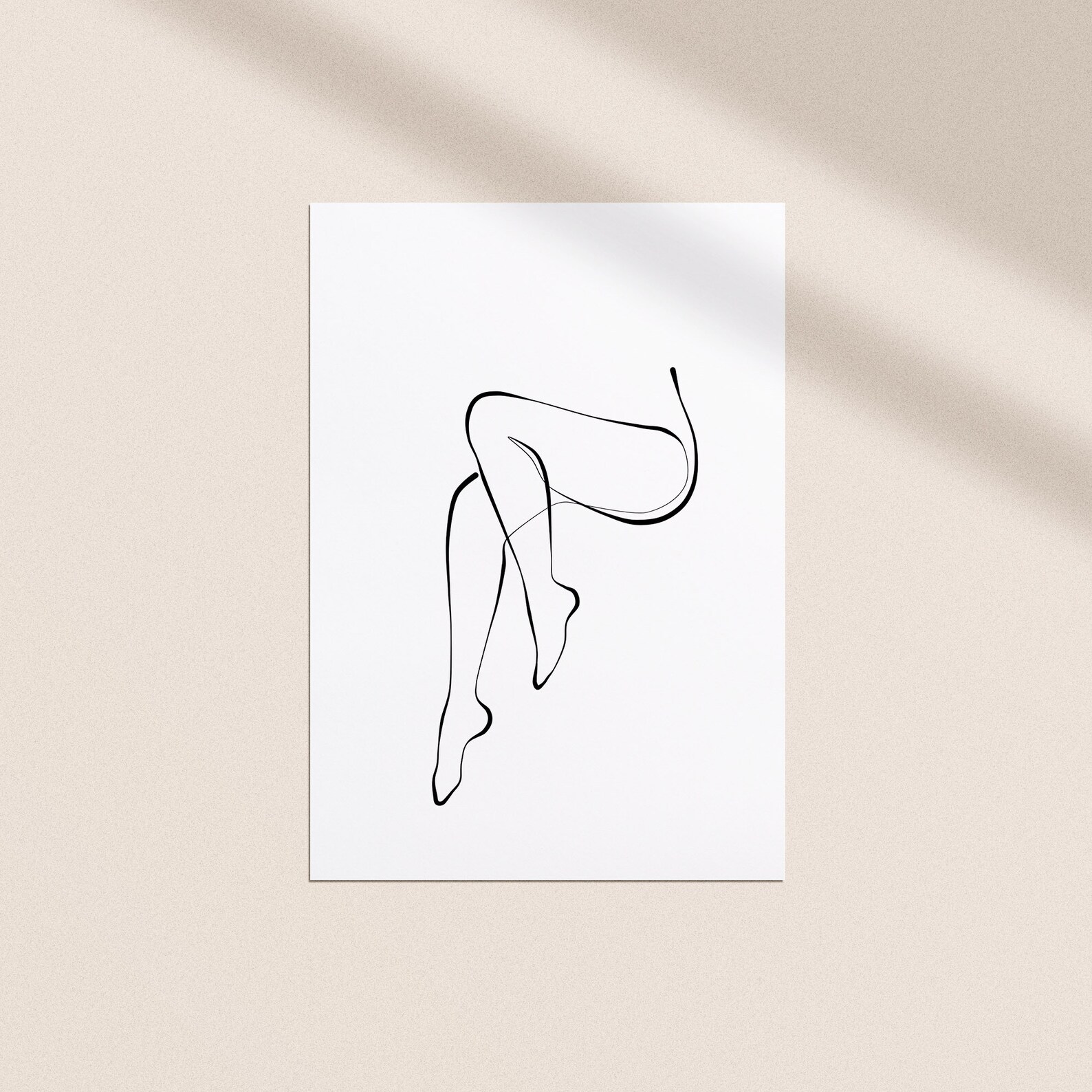 Legs Line Art One Line Drawing Woman Abstract Female Body | Etsy