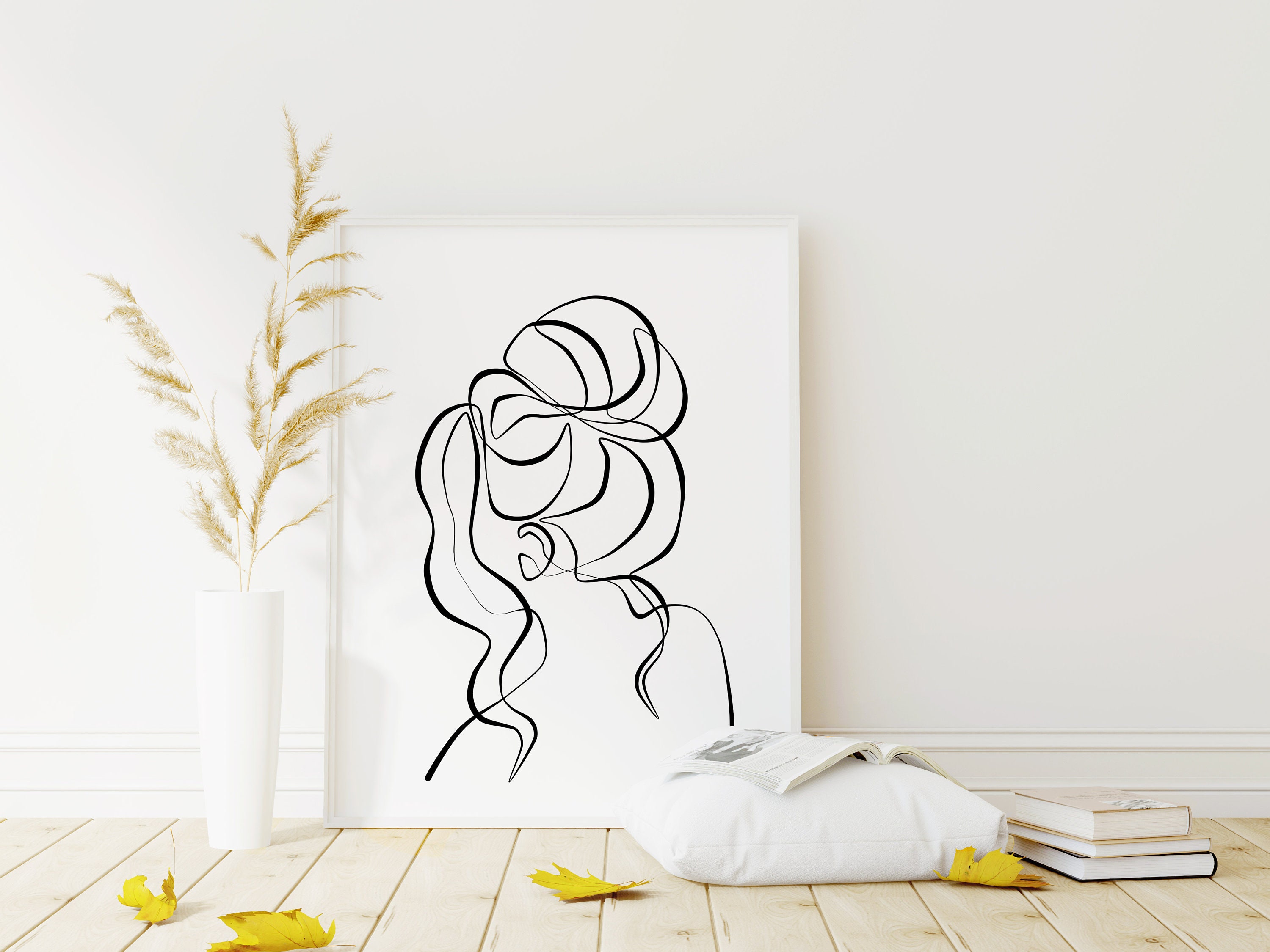 Female Back Drawing Woman Body One Line Art Abstact Woman - Etsy