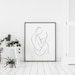 Couple Hugging Print, Hug Line Art, Abstract Couple Figure Art, Love ...