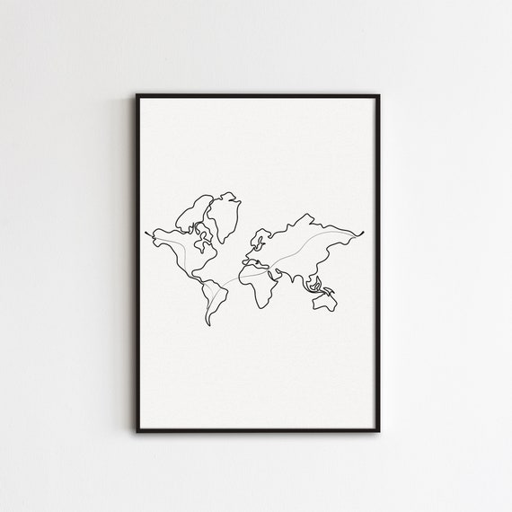 Simple World Map Drawing