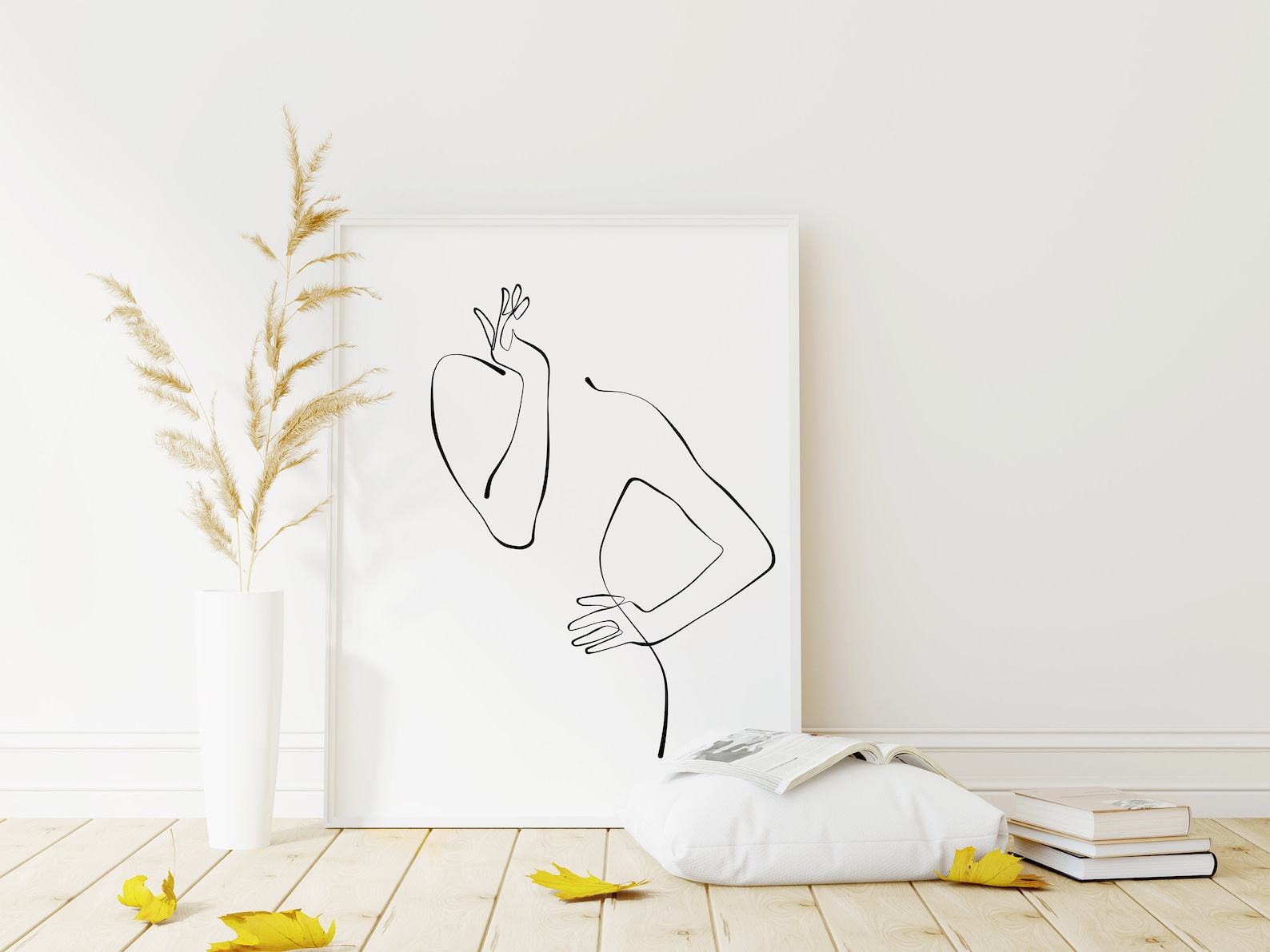 Minimal Line Drawing Woman Minimalist Body Print Abstract - Etsy