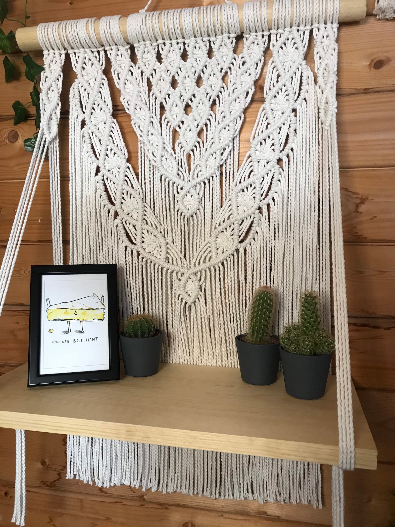 Macrame Shelf Large Handmade in Cornwall. - Etsy