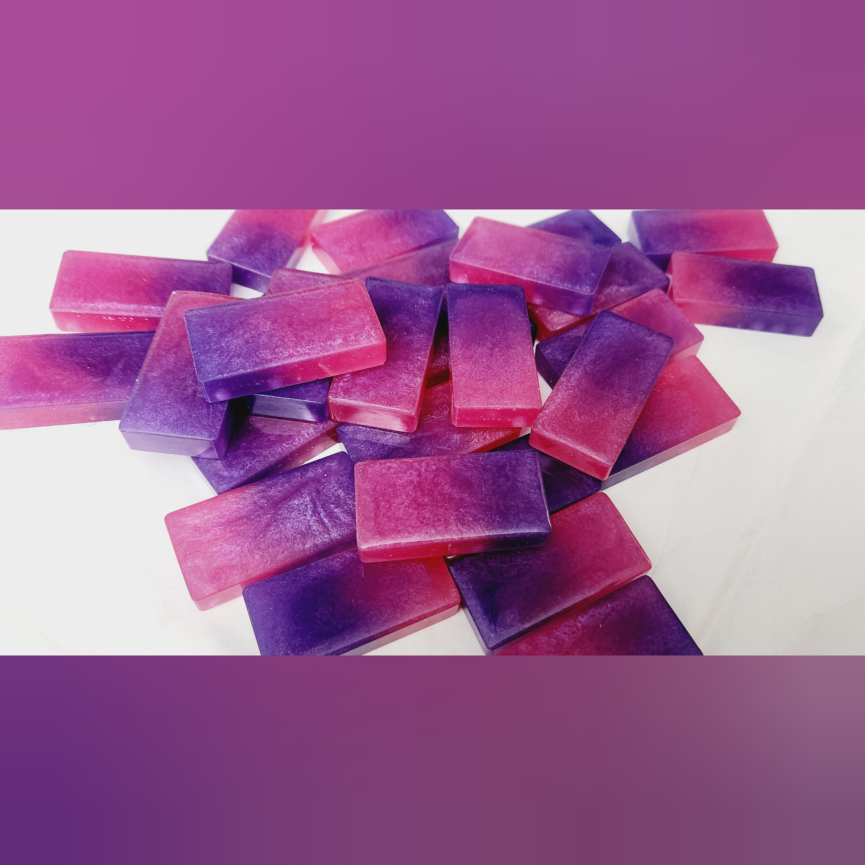 Large Pink and Purple Dominoes Set of 28 - Etsy