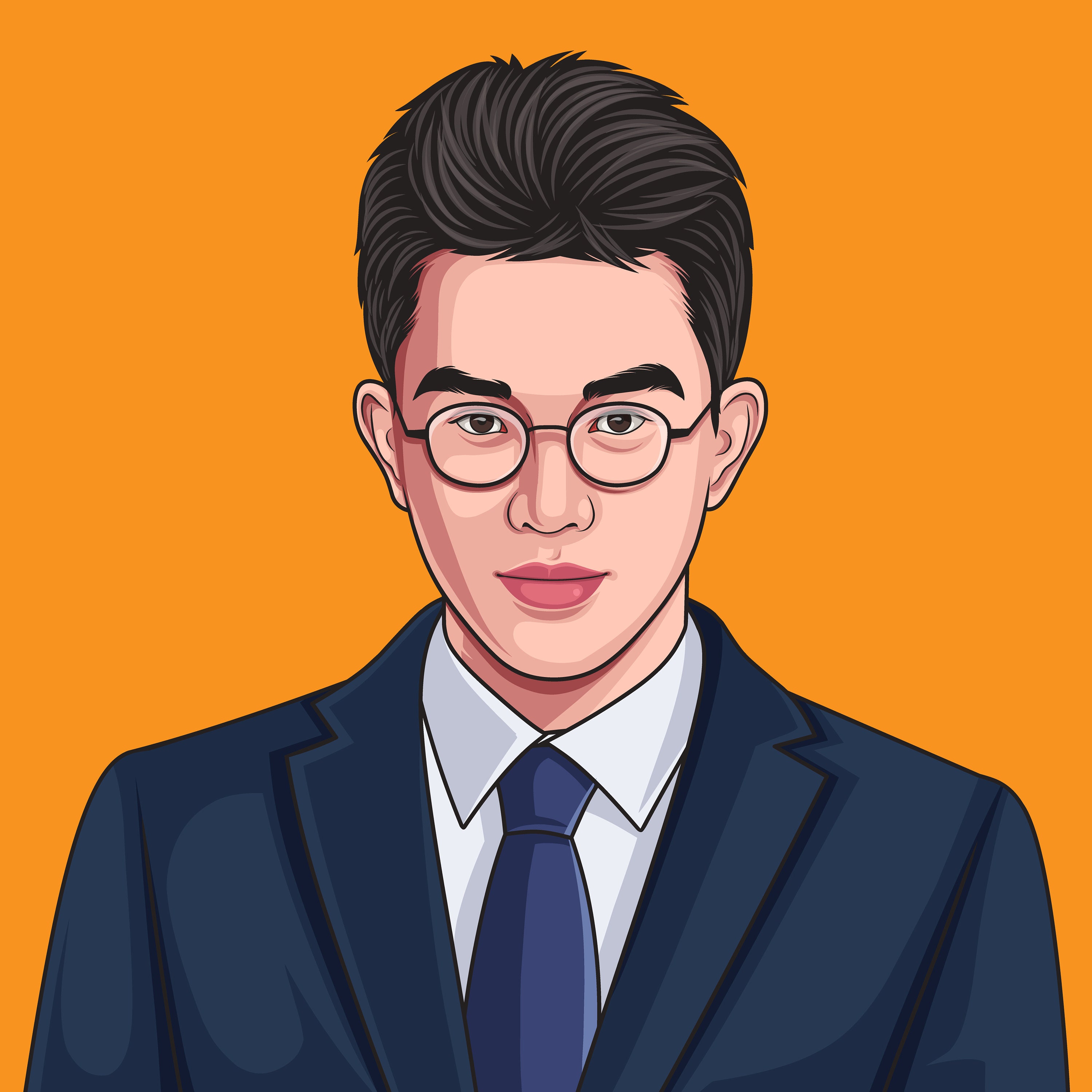 Custom Cartoon Portrait Your Self, Business Profile, Team Avatar ...