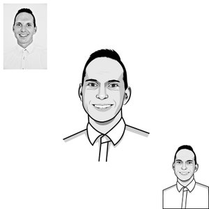 Custom Cartoon Portrait, Avatar , Caricature ,fun Art ,popart ...