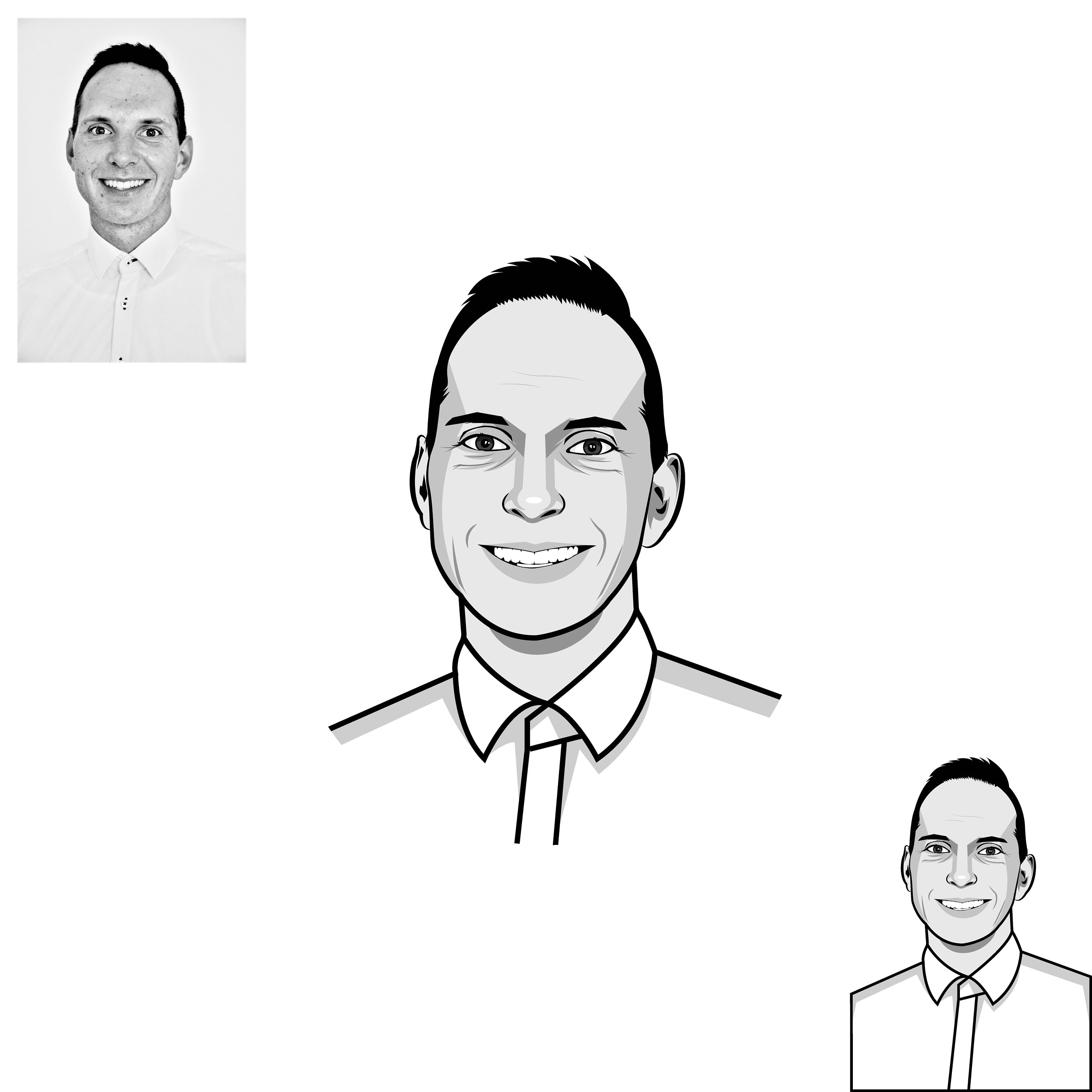 Custom Cartoon Portrait Avatar Caricature fun Art popart - Etsy