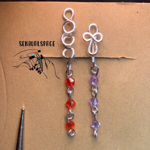 Swarovski Nose Cuff — New COLORS Available, BEST SELLER, Silver Dangle ...