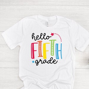 Hello Fifth Grade Svg, First Day of School Svg, 5th Grade Svg, Cricut ...