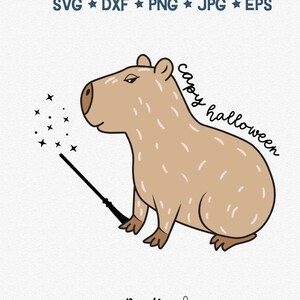 Capybara Halloween Svg, Cute Capybara Svg, Capybara Clipart, Halloween ...