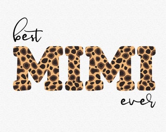 Cheetah Print Mimi Svg - Etsy