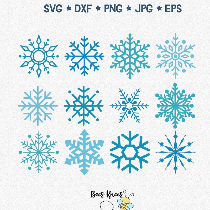 Snowflake Svg - Etsy