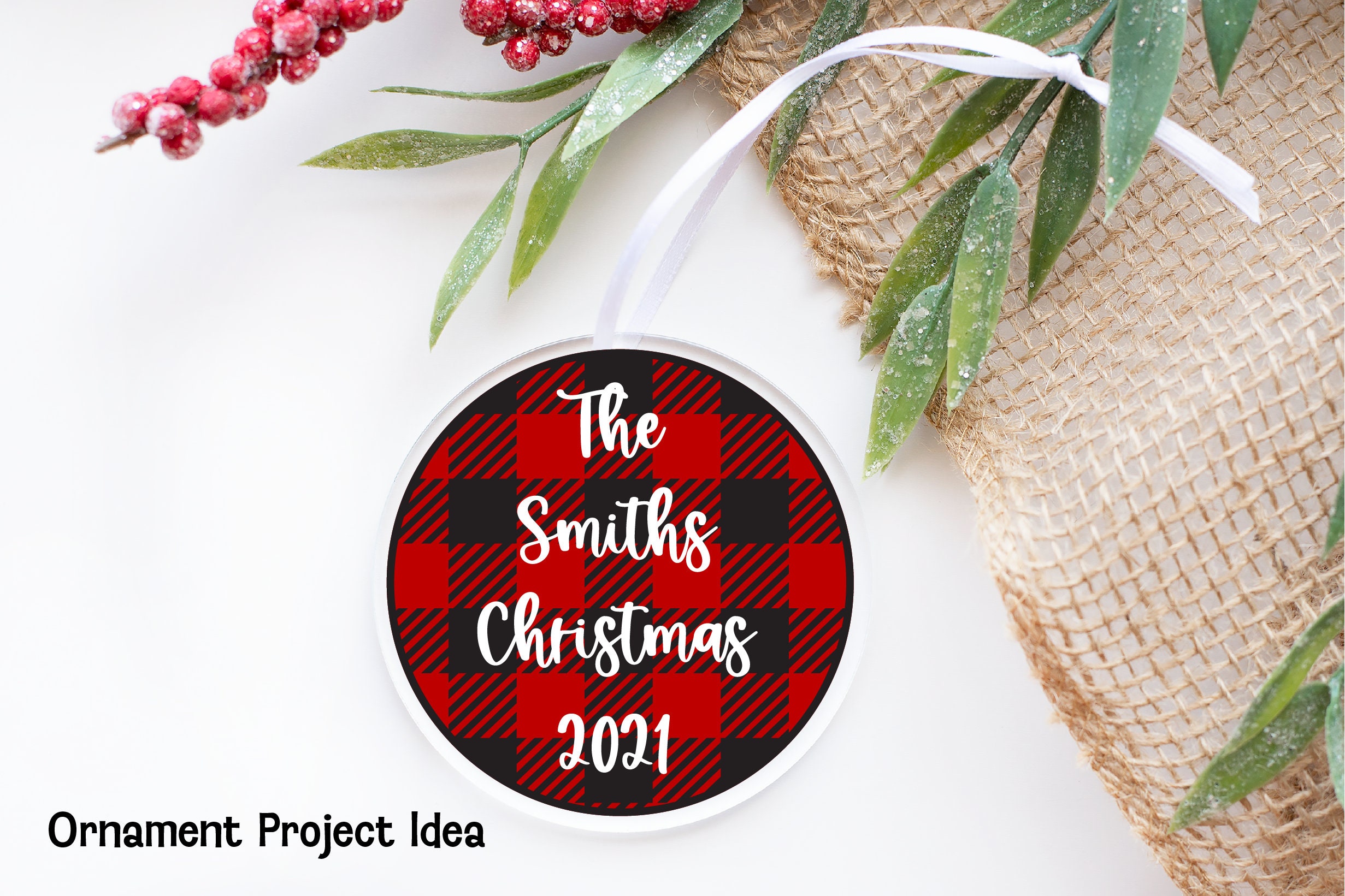 Christmas Keychain SVG Winter Keychain Svg Round Christmas - Etsy