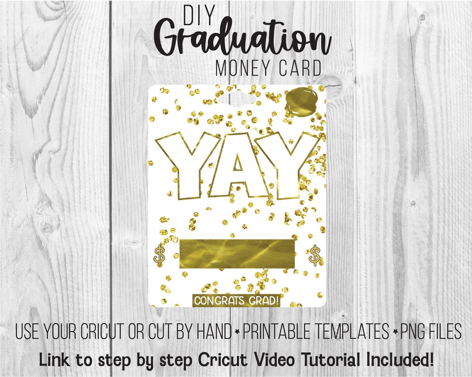 Printable Graduation Money Card Template Lip Balm Pouch Money - Etsy