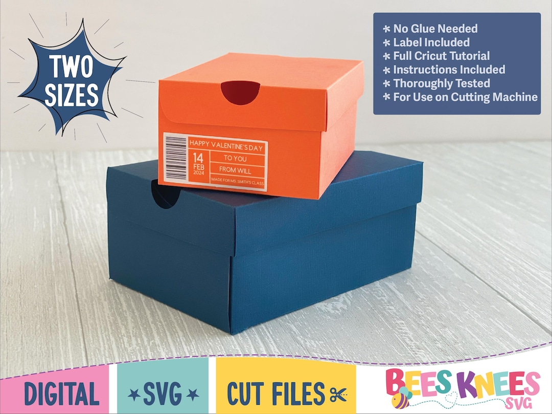 Sneaker Shoebox SVG, Mini Tiny Small Shoebox Template, Cricut or ...