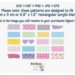 Rectangle Pattern SVG Keychain Svg Rectangular Patterns Svg | Etsy UK