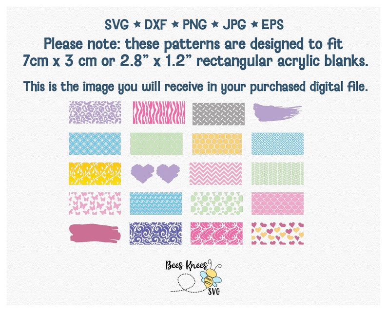 Rectangle Pattern SVG Keychain Svg Rectangular Patterns Svg - Etsy UK