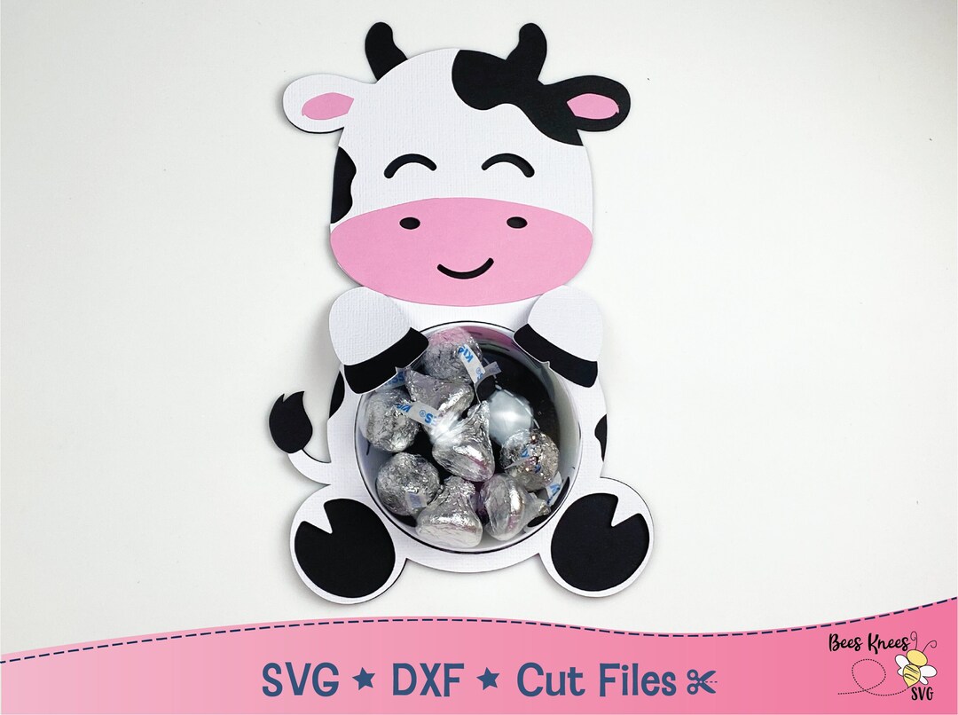 Cow Dome Candy Holder Svg, Baby Shower Favor, Birthday Party Favor ...