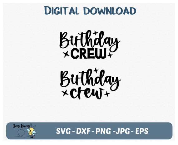 Birthday Crew Svg Birthday Crew T Shirt Birthday Crew Wine - Etsy