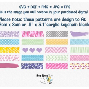 Rectangle Pattern SVG, 8cm X 2 Cm, Keychain Svg, Rectangular Patterns ...