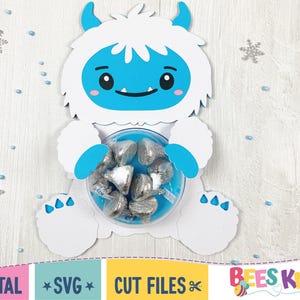 Yeti Candy Holder, Christmas Candy Holder Template, DIY Winter Snow ...