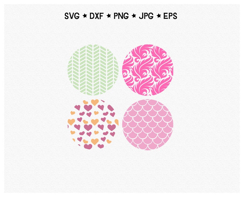 Round Pattern SVG Keychain Svg Circle Patterns Svg | Etsy