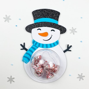 Snowman Candy Holder, Snowman Christmas Candy Holder Template, DIY ...