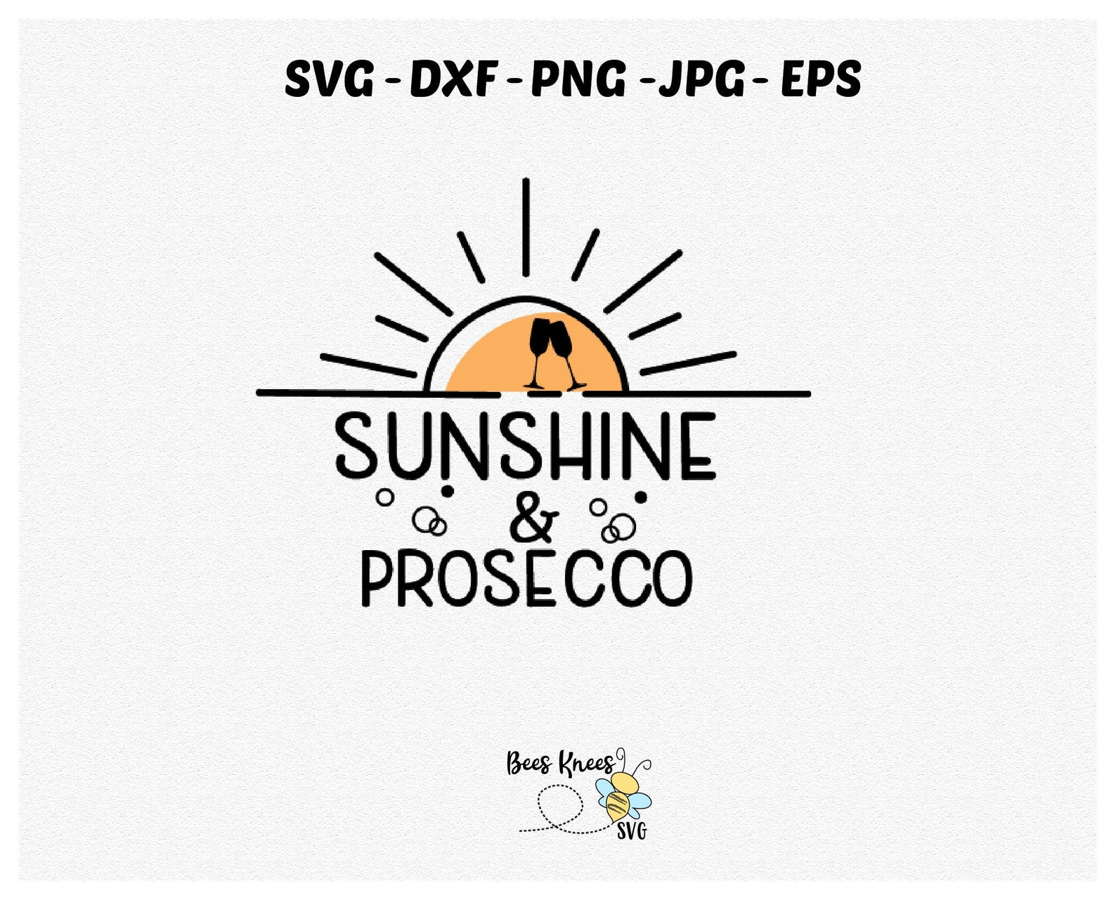 Sunshine and Prosecco Svg File Bachelorette Party Svg Girls | Etsy