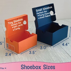 Sneaker Shoebox SVG, Mini Tiny Small Shoebox Template, Cricut or ...