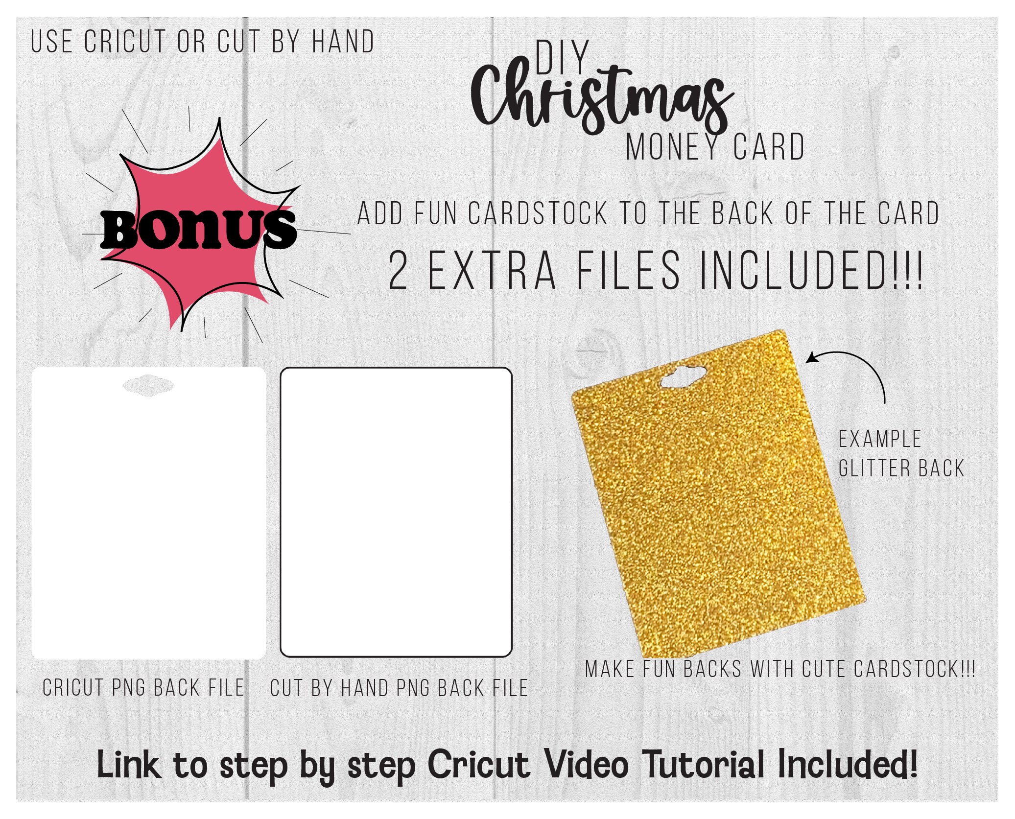 Printable Christmas Money Card Lip Balm Pouch Money Card - Etsy