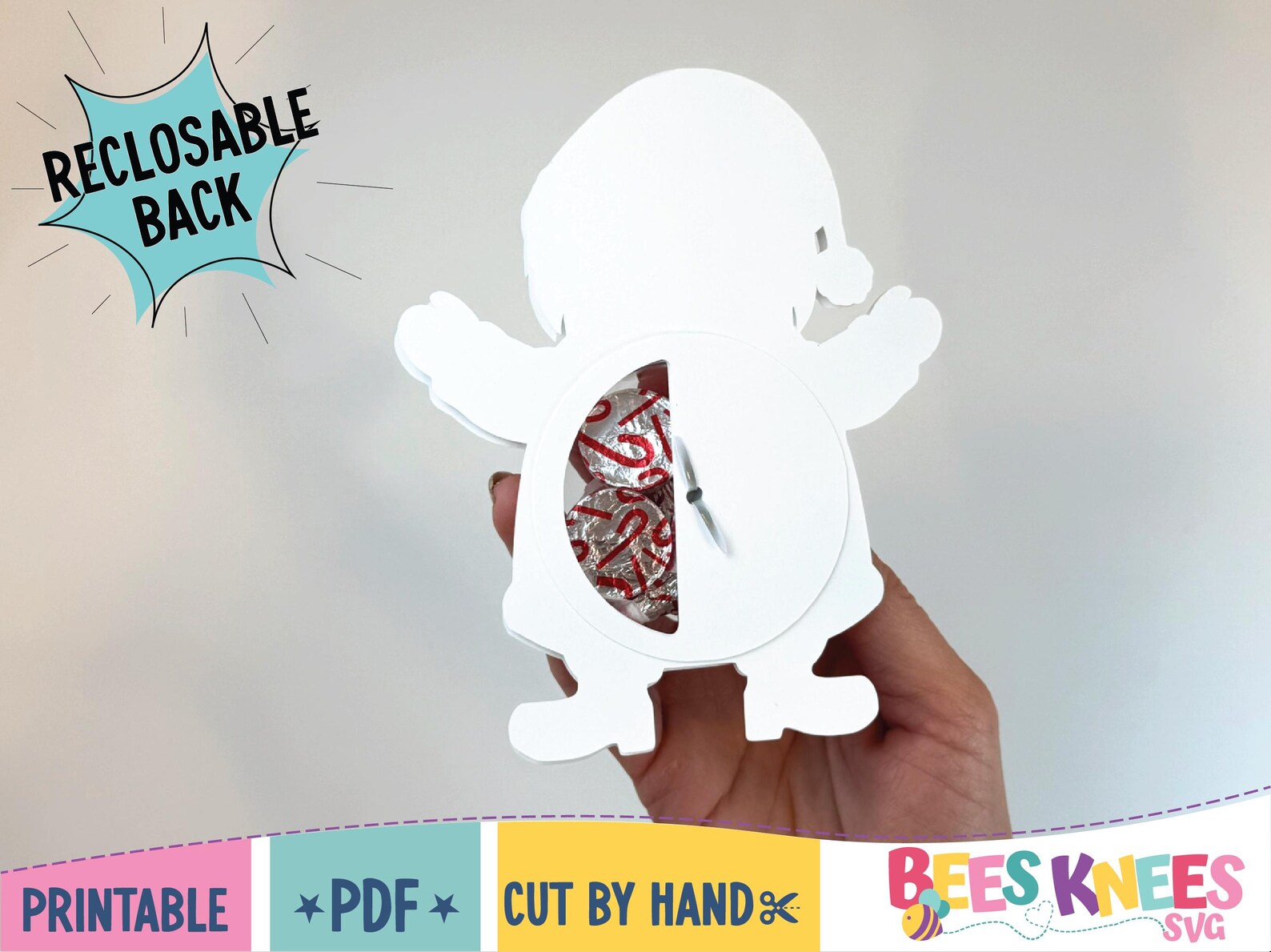 Printable Santa Dome Candy Holder Template • Winter Craft Digital ...