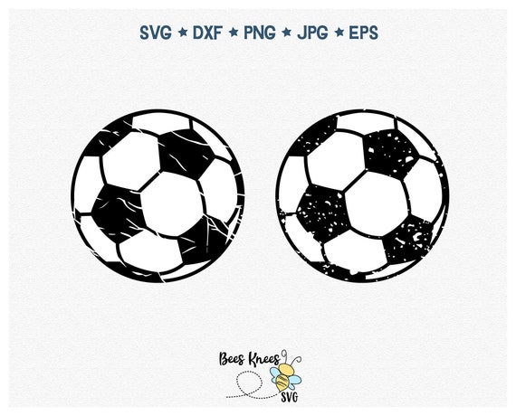 Grunge Soccer Ball Svg