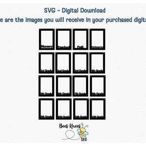 Graduation Photo Banner Svg, Class of 2025 DIY Banner, 5x7 Photo Banner ...