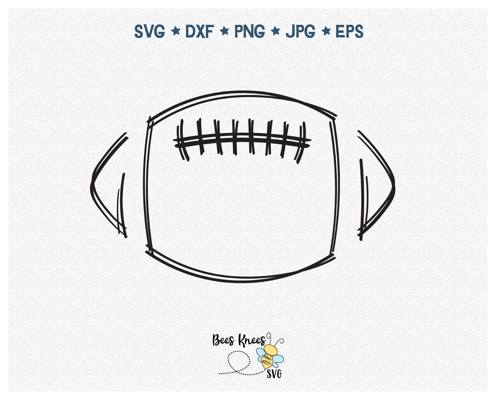 Sketch Football Svg Football Svg Football Drawing Svg - Etsy