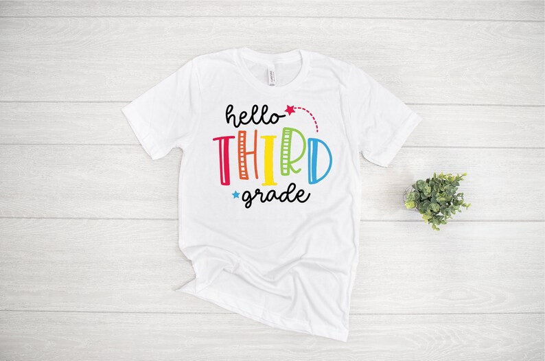Hello Third Grade Svg First Day of School Svg 3rd Grade Svg - Etsy