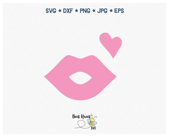 Lips Svg Kissing SVG Valentine's Day Svg Love Cut File | Etsy