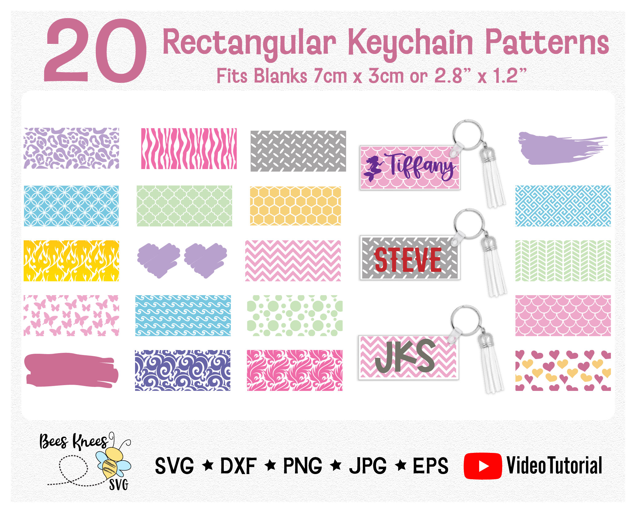 Rectangle Pattern SVG Keychain Svg Rectangular Patterns Svg - Etsy India
