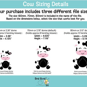 Cow Dome Candy Holder Svg, Baby Shower Favor, Birthday Party Favor ...