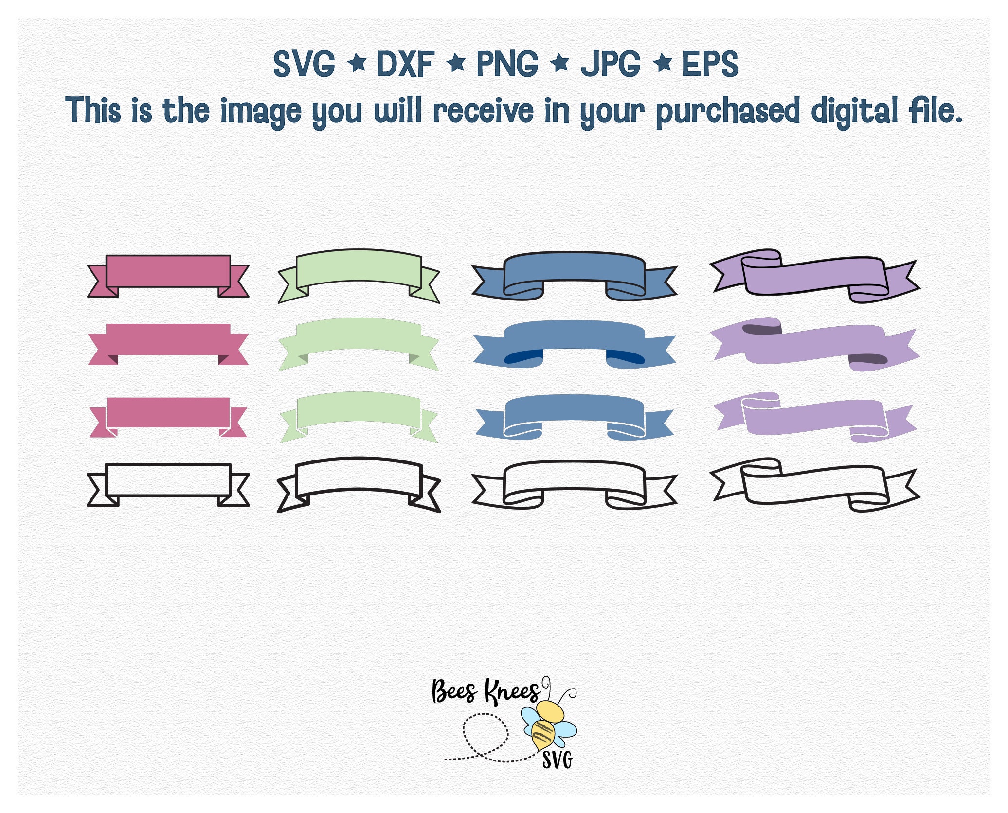 Ribbon Banner Svg Banner Svg Label Svg Cricut or Silhouette - Etsy UK