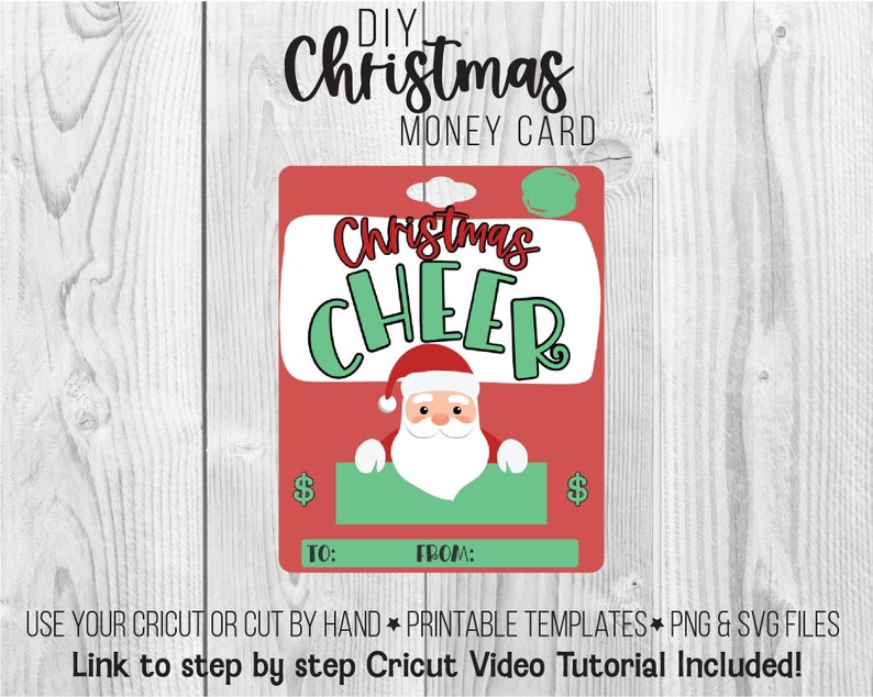 Printable Christmas Money Card Lip Balm Pouch Money Card - Etsy