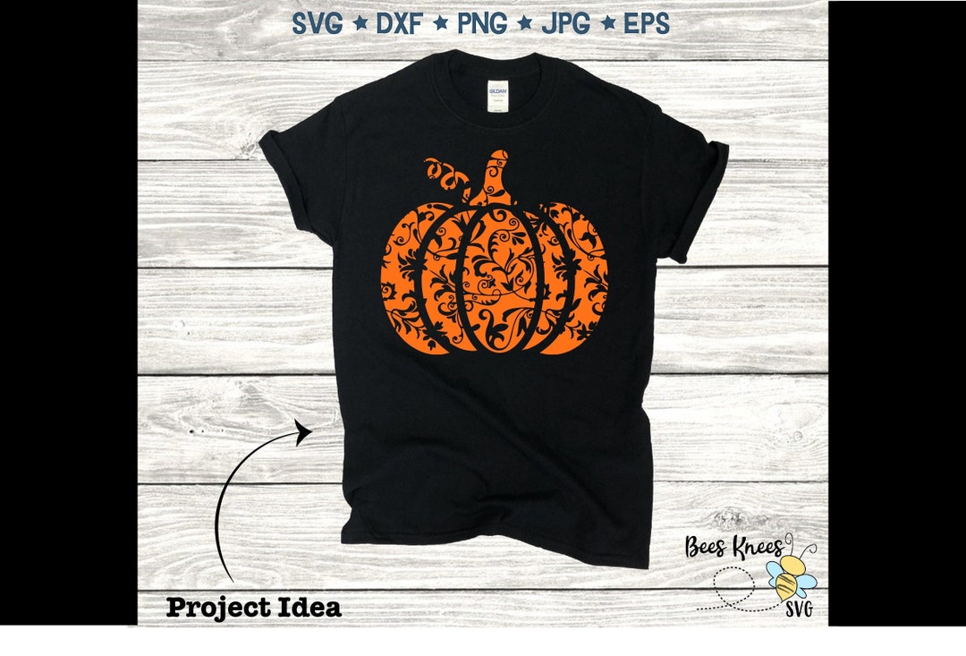 Pumpkin Svg, Fall Svg, Floral Vine Pumpkin Svg, Fall Cut File for ...