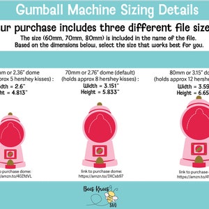 Gumball Machine Dome Candy Holder Svg, Valentine's Day, DIY Party ...