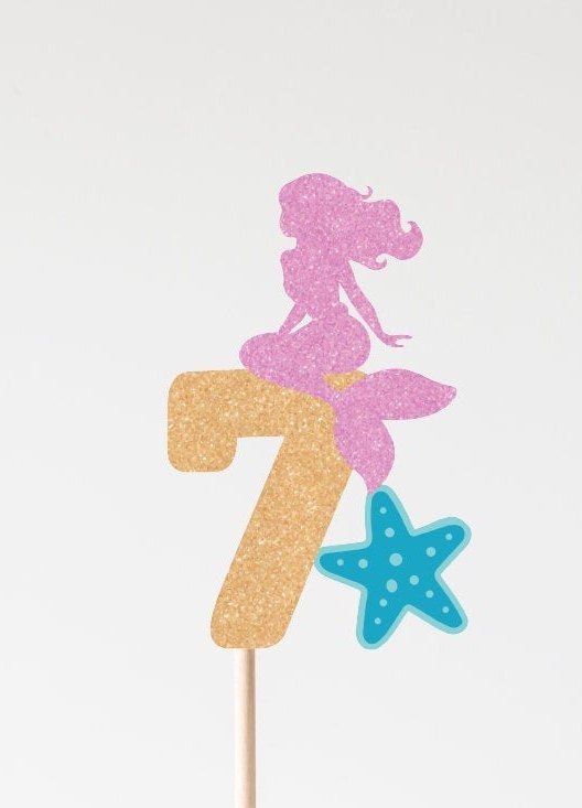 Mermaid 7th Birthday Party Decorations Mermaid Birthday - Etsy