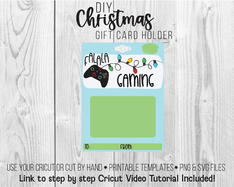 Printable Christmas Gift Card Holder Template Gift Card Pouch - Etsy