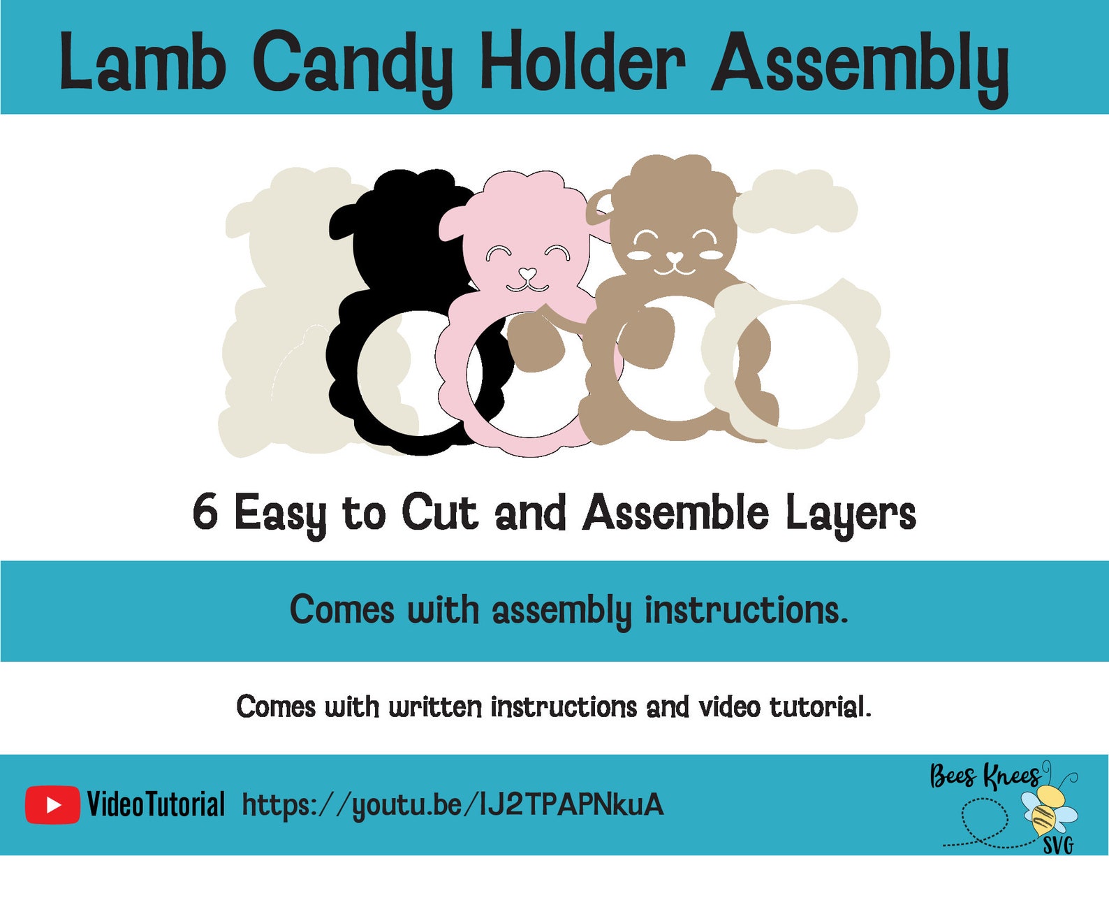 Lamb Candy Holder Svg Party Favors Svg Sheep Candy Holder - Etsy UK